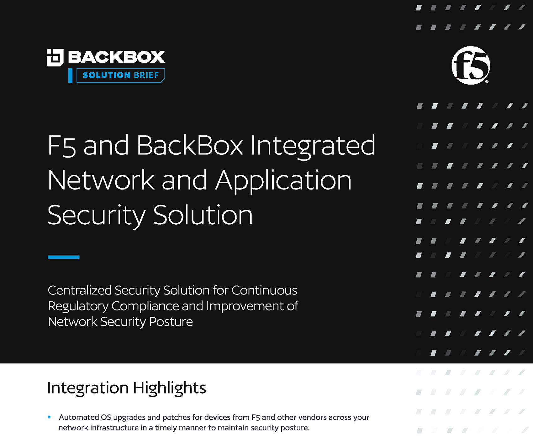 F5 – BackBox Software