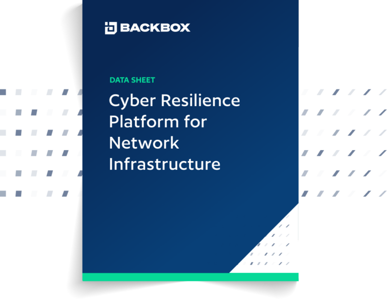 Network Cyber Resilience Platform – BackBox Software
